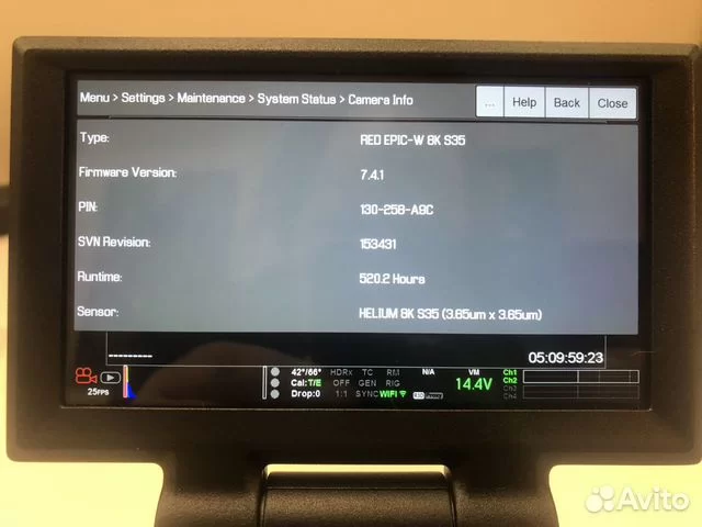 RED EPIC-W 8K в аренду или продажу Россия, Москва, улица Правды 24c3
